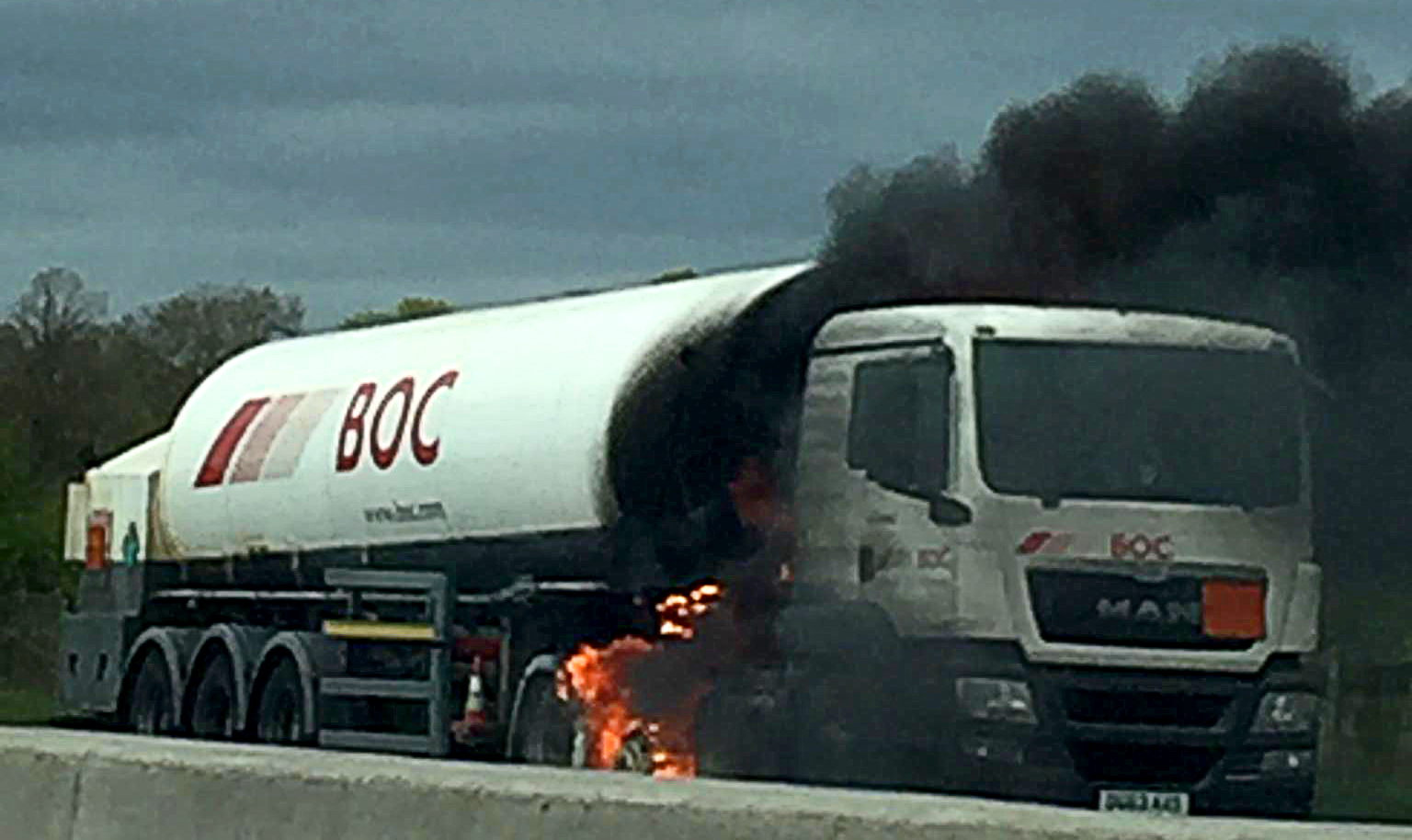 Severe delays on M4 following gas tanker fire near Chippenham