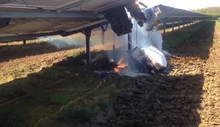 Firefighters tackle solar farm blaze in Sandridge near Melksham