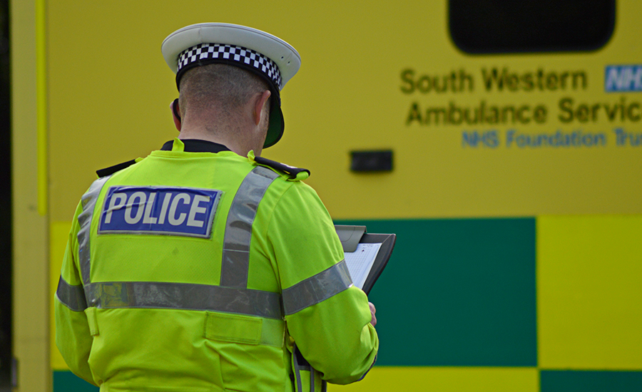 White van mounts kerb and collides with pedestrian in Trowbridge
