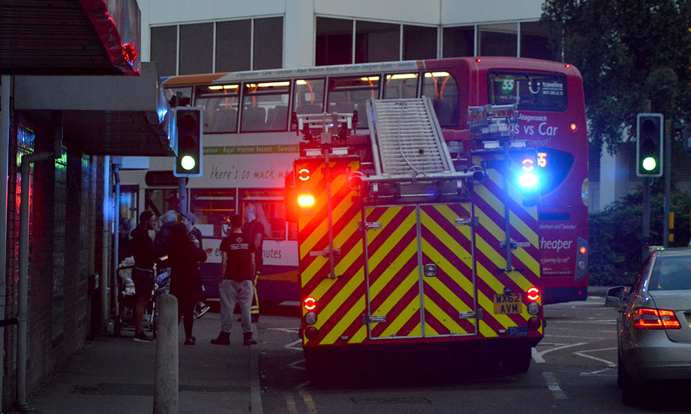 Three fire crews called to Swindon flats after 'smoke seen coming from ...