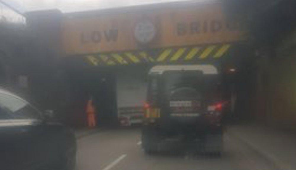 Severe delays in Swindon town centre as van gets stuck under low ...