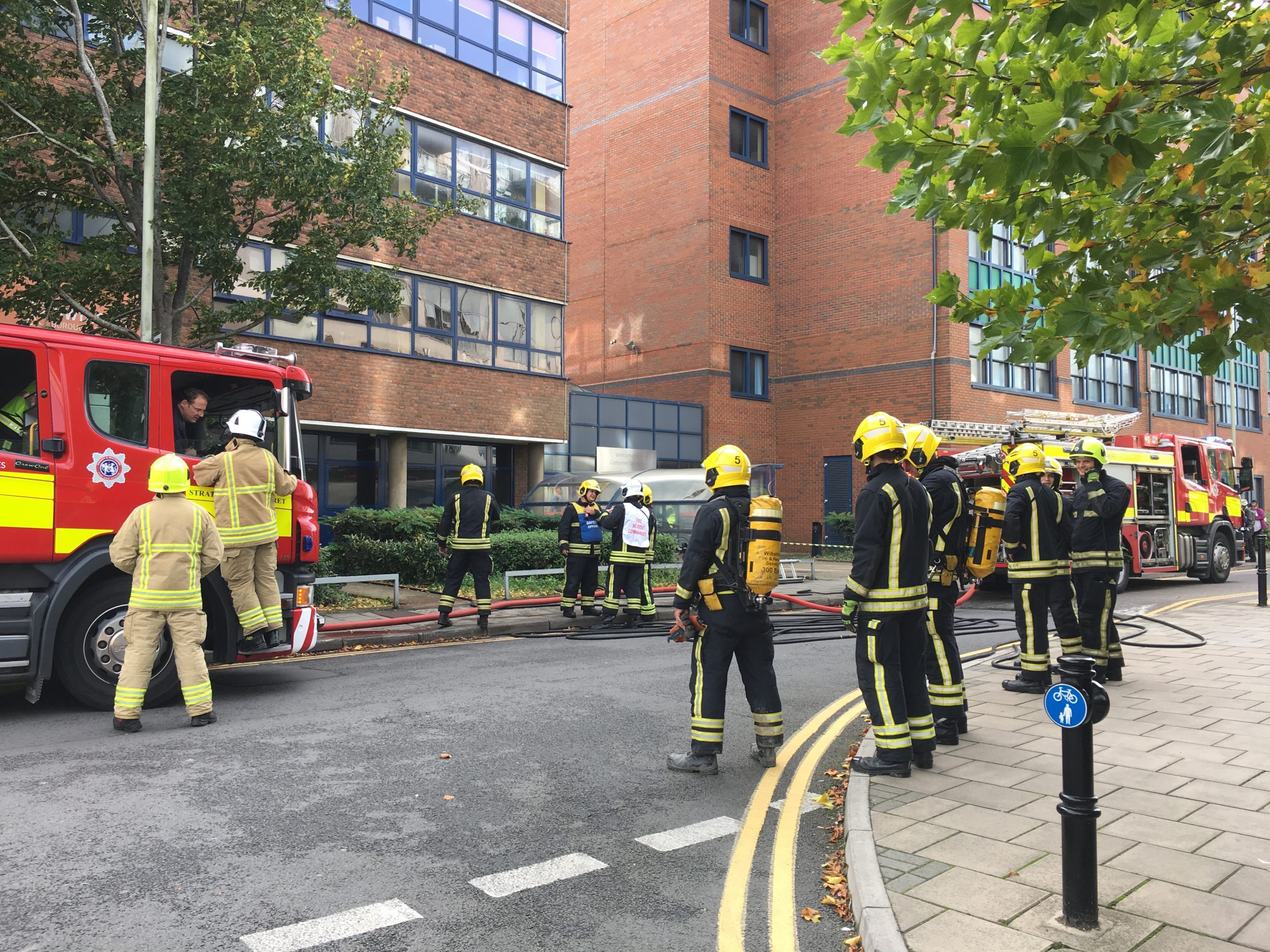 ‘Small fire’ sparks huge fire response at Swindon council building