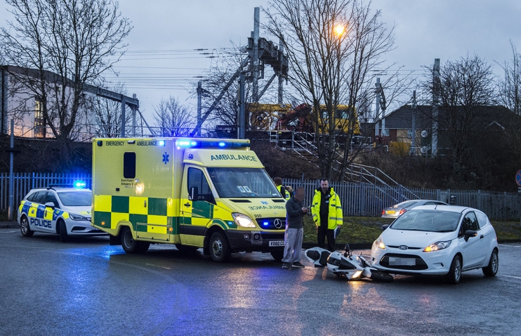 Severe Delays On Great Western Way In Swindon As Car And Motorcycle Collide