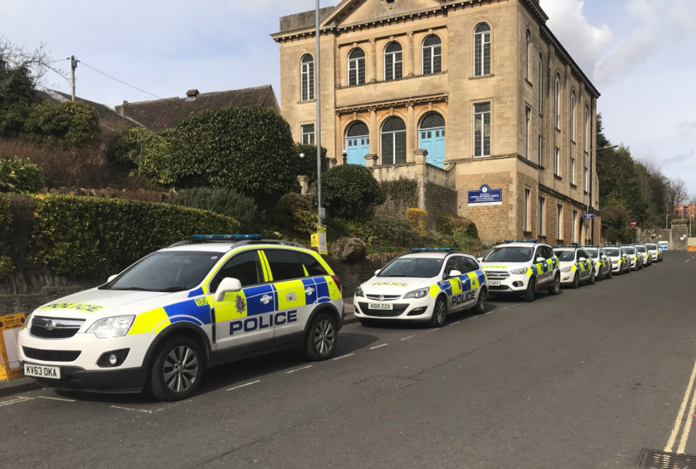 Repairs force police vehicles out of station car park in Chippenham for ...