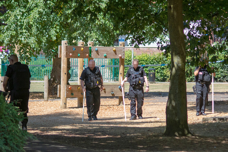 Trowbridge Town Park cordoned off as crime scene following knife attack