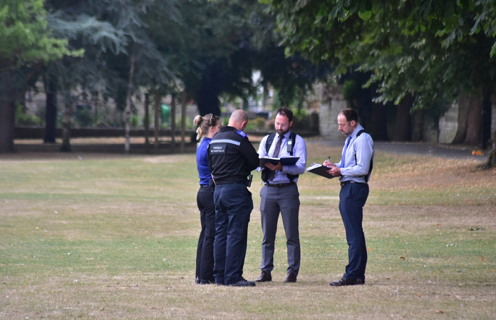 Trowbridge Town Park cordoned off as crime scene following knife attack