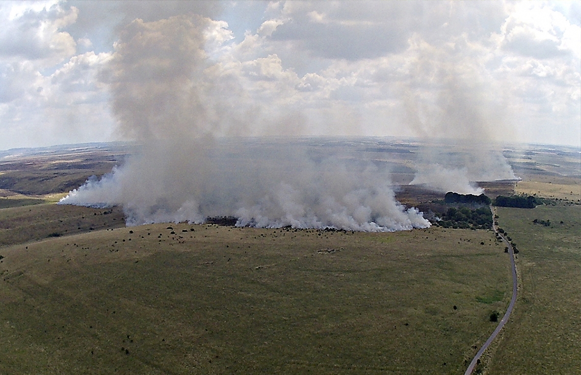 Fire service 'on standby' again as Salisbury Plain grass blaze re-ignites
