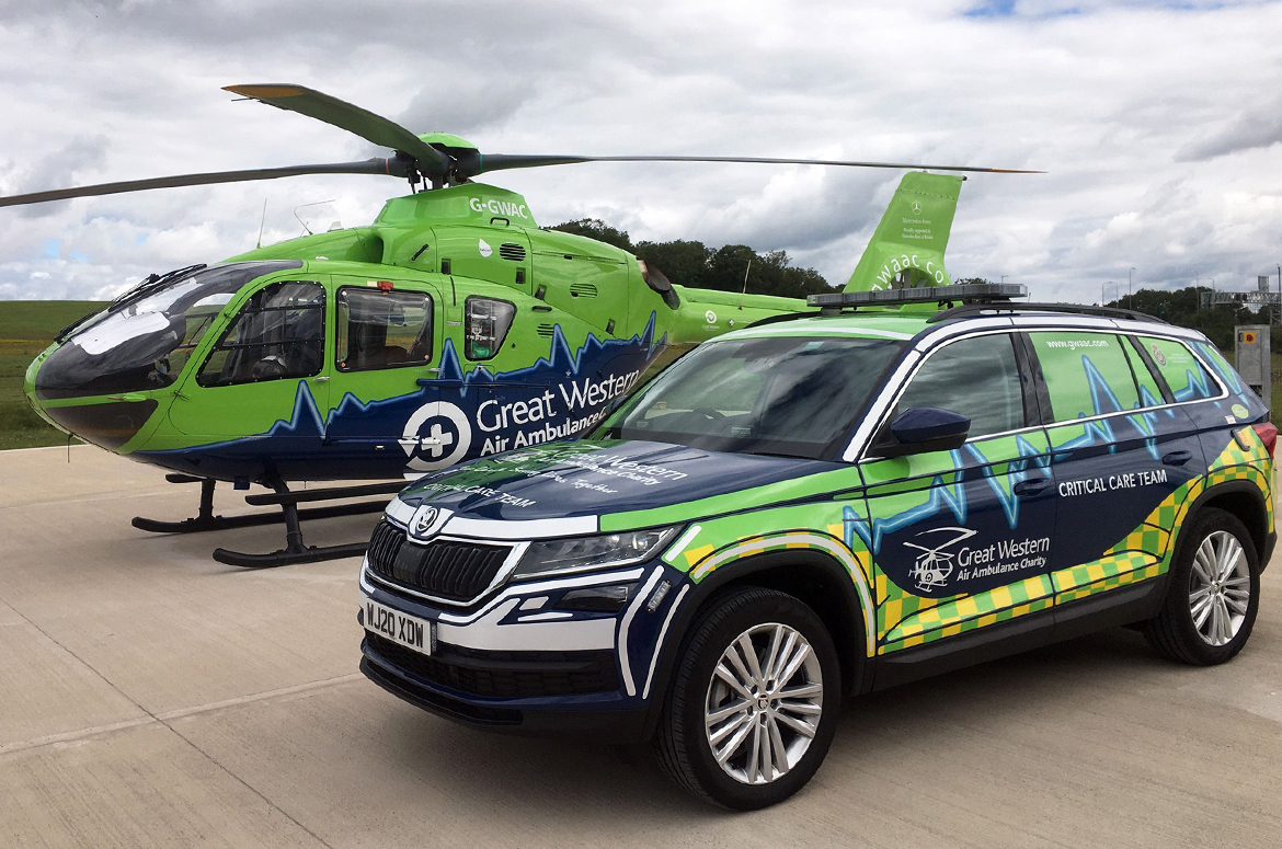 Great Western Air Ambulance unveils new specialist critical care car