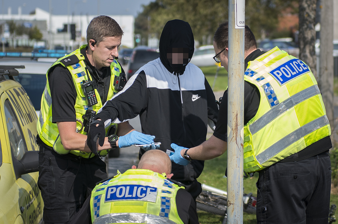 Police helicopter deployed as officers target bicycle-riding gangs in ...