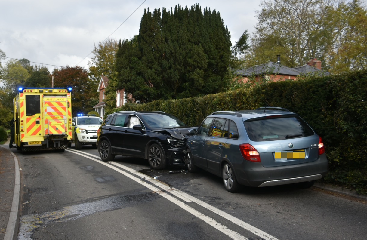 Road closed as emergency services attend head-on crash on A360 near Devizes