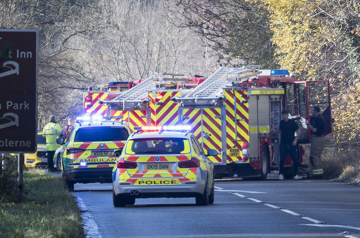 Driver breaks legs crashing Nissan Skyline into tree on A420 near ...