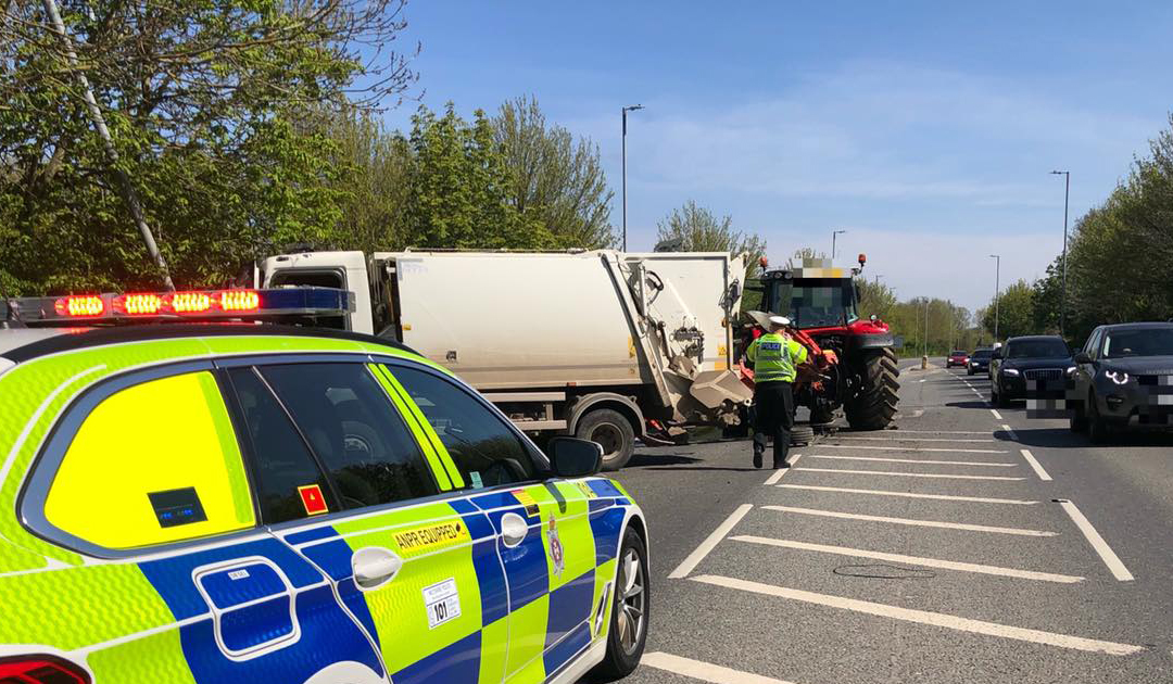 A3102 in Calne partially blocked as emergency services attend crash