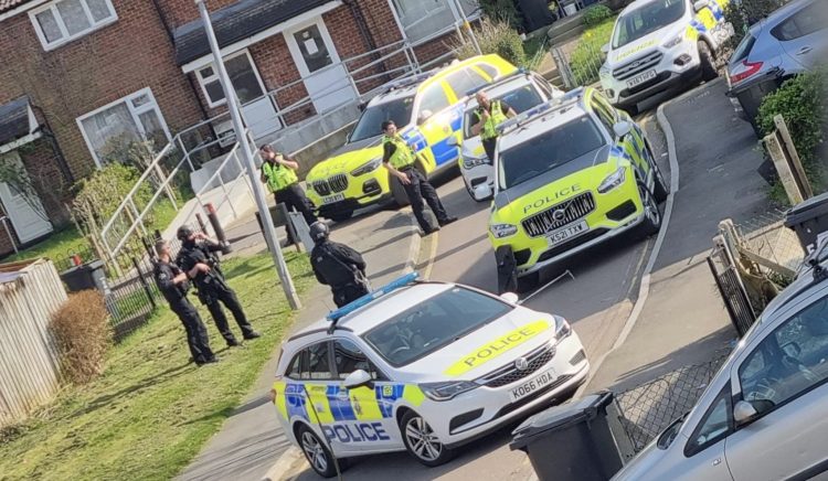 Armed police swarm Swindon housing estate after disorder involving weapons