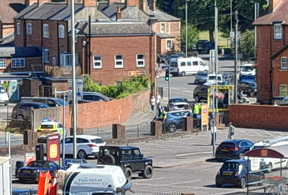 Gridlock in central Devizes as emergency services attend crash near ...
