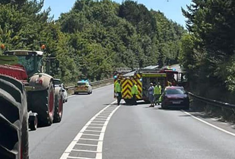 A36 blocked both directions as emergency services respond to 'serious ...