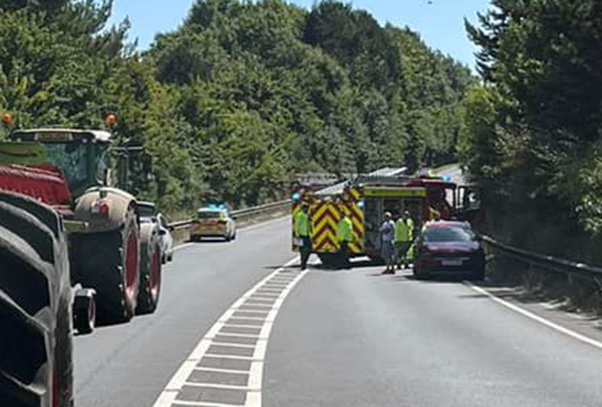 A36 blocked both directions as emergency services respond to 'serious ...