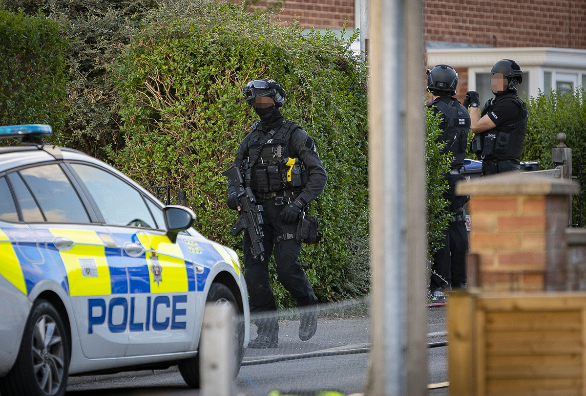 Trowbridge siege continues with huge police and ambulance service presence