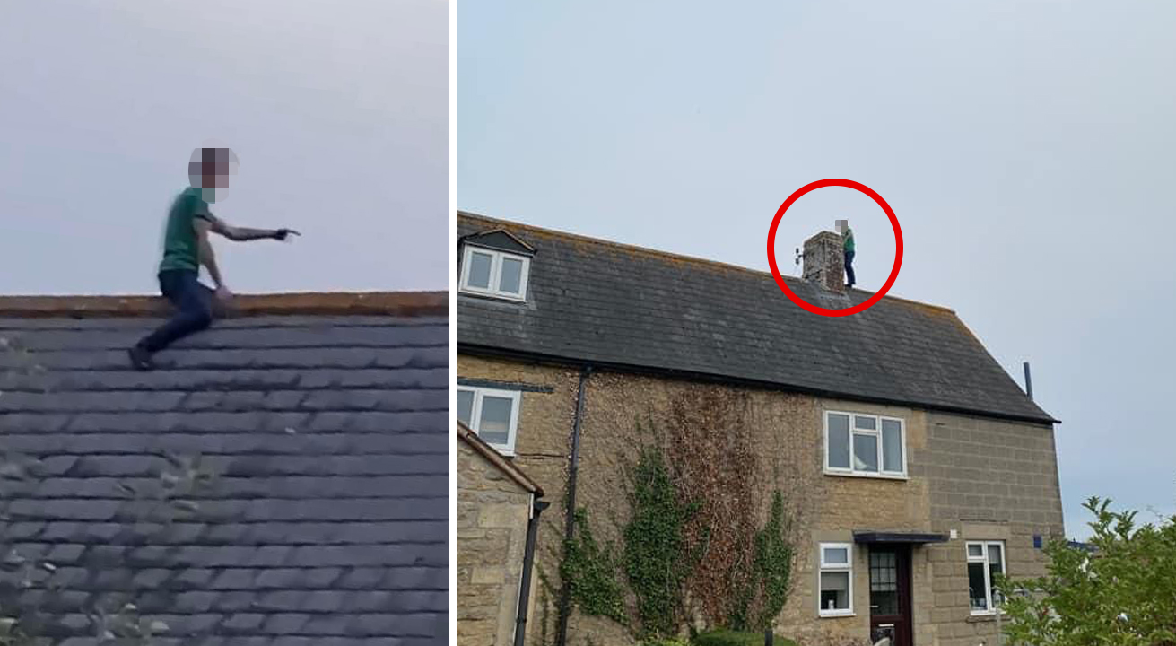 Police update after man falls from roof in Melksham and sparks air ...