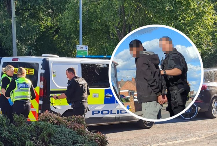 Man arrested as armed police hunt 'gunman' following incident in Swindon