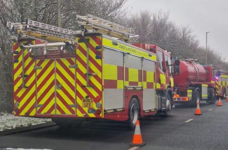 Firefighters called to deal with fire involving train near park in Swindon
