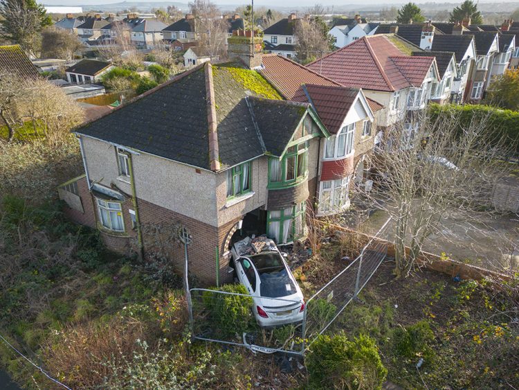 New photos reveal damage after driver ploughs car into Swindon home