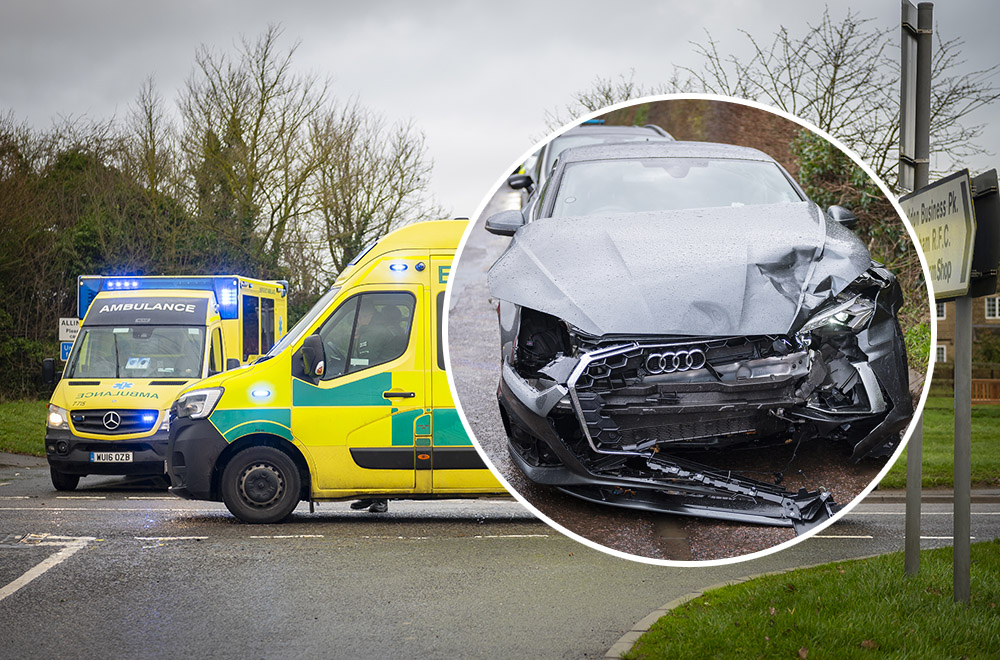 Crossroads smash blocks A420 in Chippenham as two vehicles wrecked