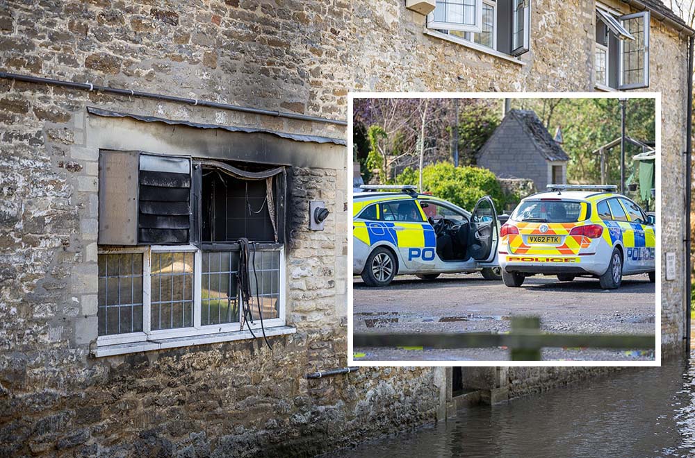 Cannabis farm uncovered after fire at Cotswolds pub as arrests made