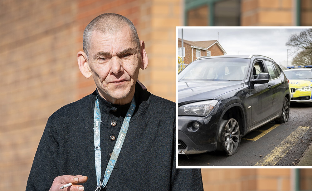 Swindon man crashed into bus stop during 'world’s slowest police chase'