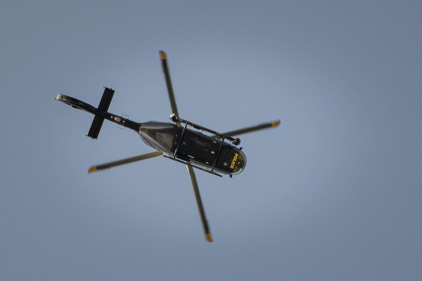 Police helicopter circles after rave reported on Salisbury Plain