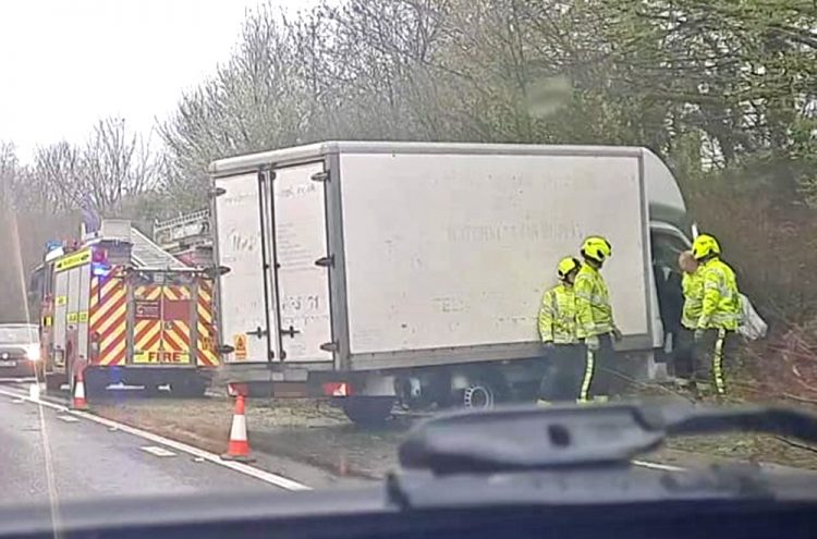 Driver rushed to hospital after 'van flips over' on A303 in Wiltshire