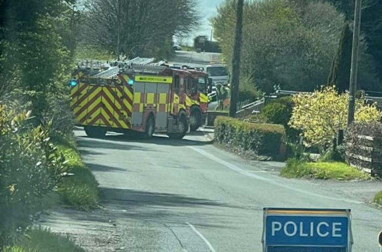 Village Road Near Swindon Blocked As Emergency Crews Called To Crash