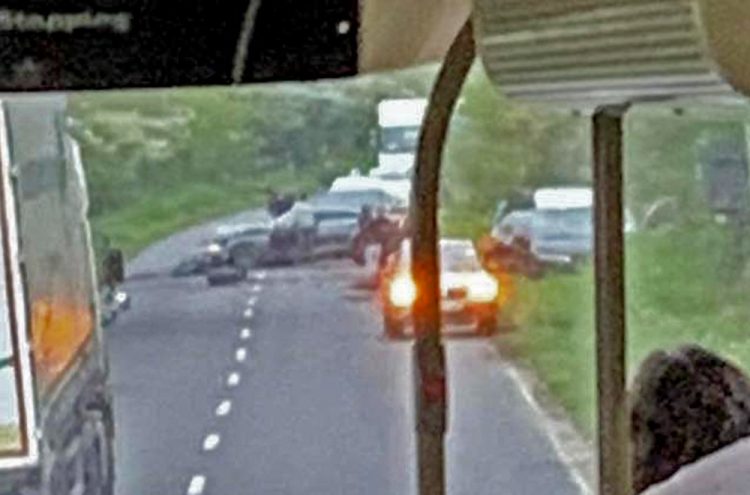 A420 near Swindon blocked as emergency services attend crash