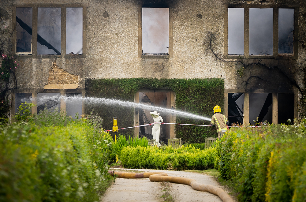 Grade 2 listed Idover Demesne Farmhouse destroyed in Dauntsey blaze