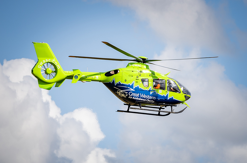 Two air ambulances land in Swindon as person suffers cardiac arrest