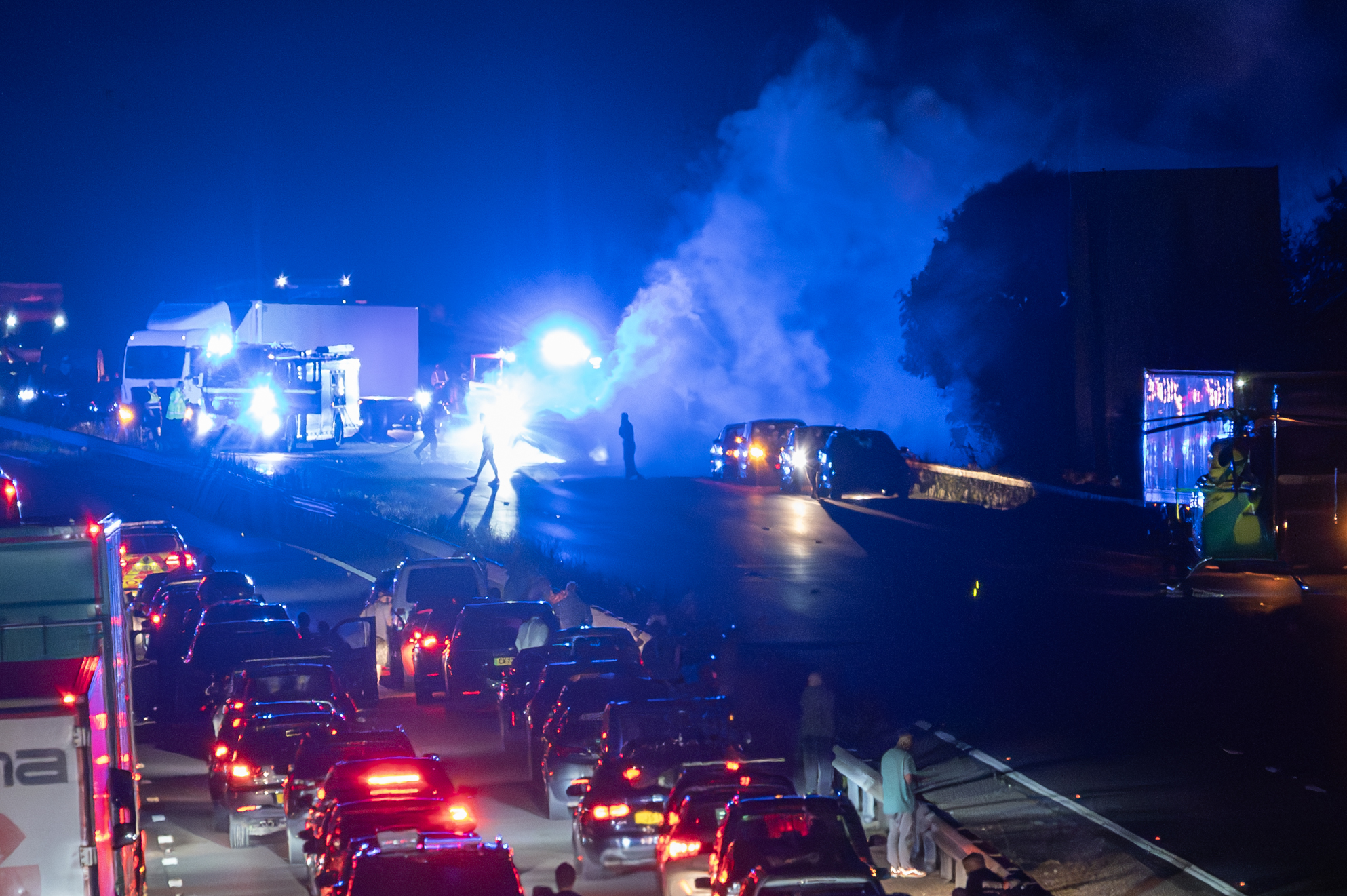 Motorists pulled woman from flaming wreckage in dramatic M4 crash