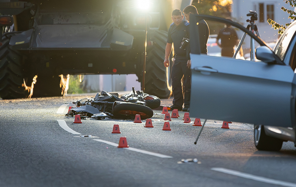 Biker killed in crash involving combine harvester on Wiltshire border