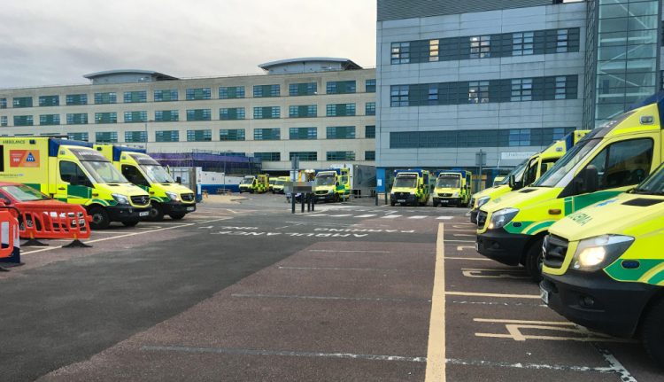 17 ambulances queue with patients outside Great Western Hospital