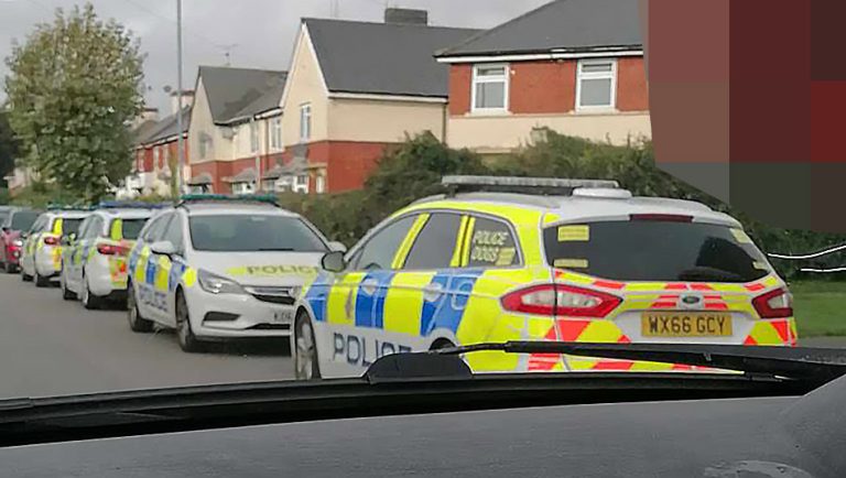 Two men arrested after drugs and weapon found during Swindon raid