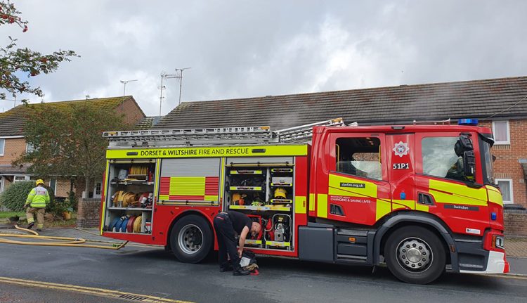 Blaze develops in Swindon flat as firefighters rush to tackle the flames