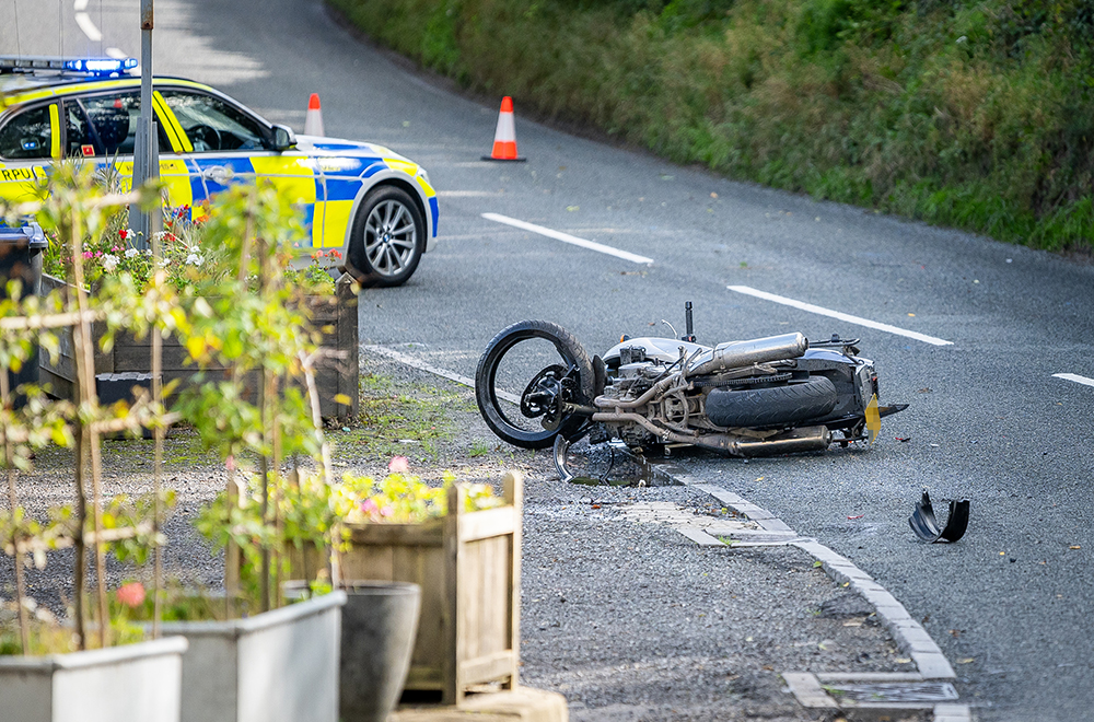 Motorcyclist Airlifted To Hospital As Road Closed For Crash Investigation