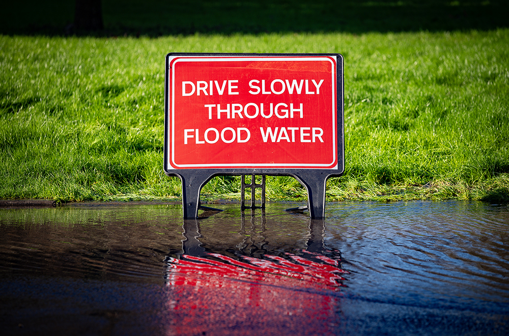 Fire service issues advice for motorists in areas of severe flooding