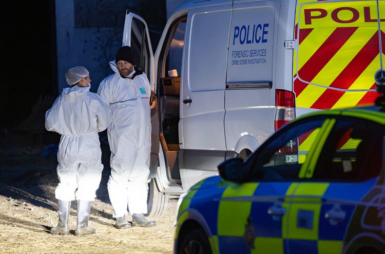 Detectives and forensics probe body discovery near Trowbridge
