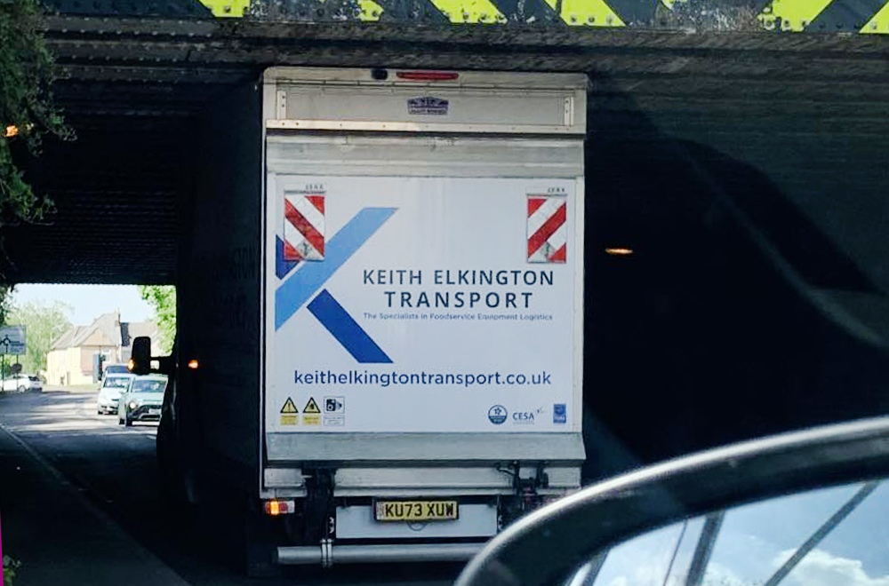 Swindon low bridge blocked after van becomes wedged under it