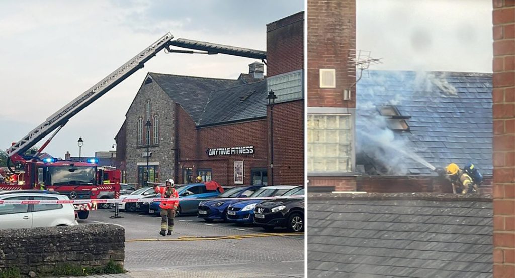50 firefighters battle building blaze in Swindon's Old Town