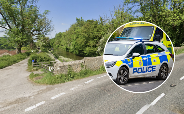 Wiltshire B-road blocked after 'car crashes into canal bridge'