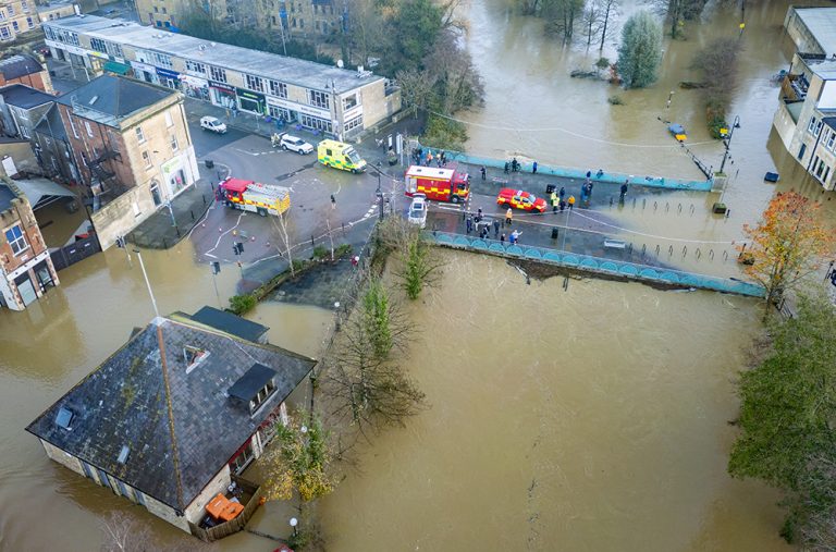 Chippenham underwater: 999 crews respond to Storm Bert flood