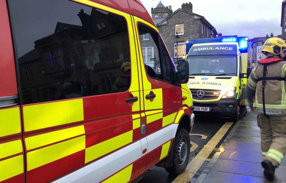 Emergency services rescue man after 'tumbling' into River Avon