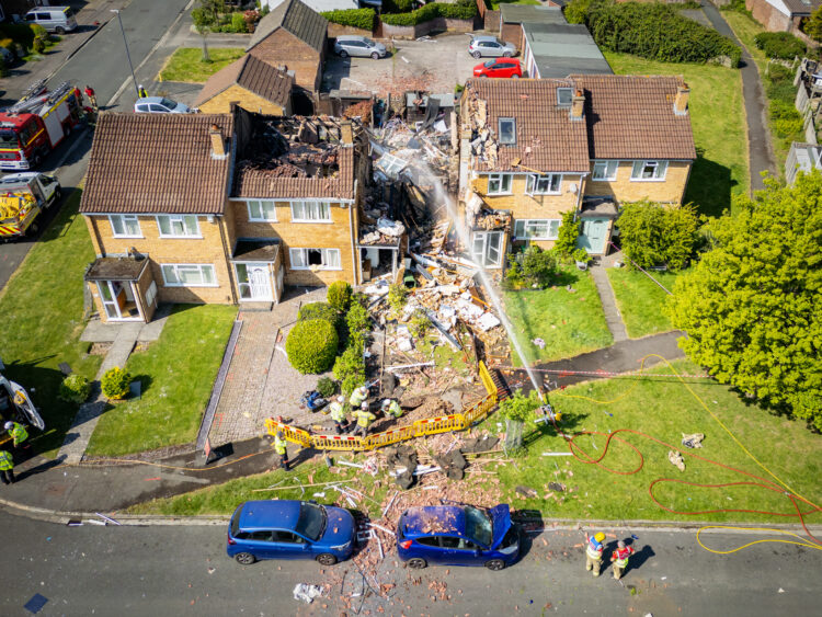 Four people injured after explosion demolishes house in Yate