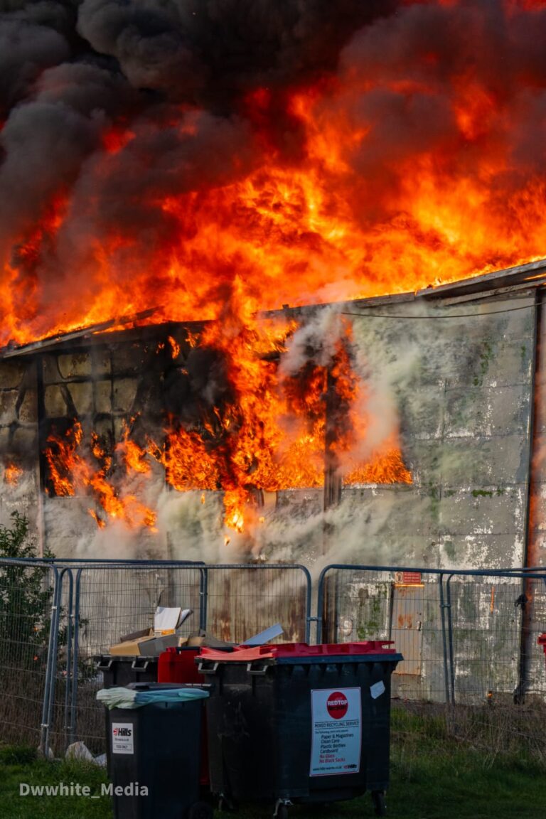 Update as historic Hangar 3 at Old Sarum Airfield destroyed by fire