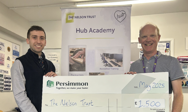 The Nelson Trust receives donation from local housing developer